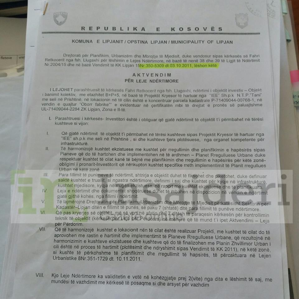 Buja ndryshoi planin urbanistik që t’i lejonte biznismenet të ndërtojnë ...