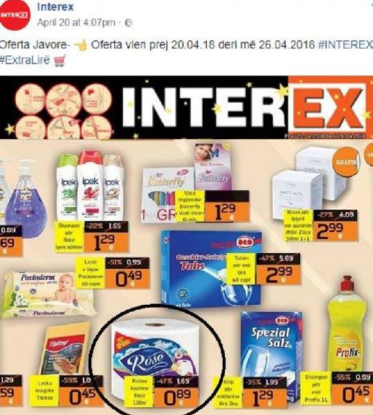 "INTEREX" has deceived consumers with the product "Rollne Kuzhine 100M ...